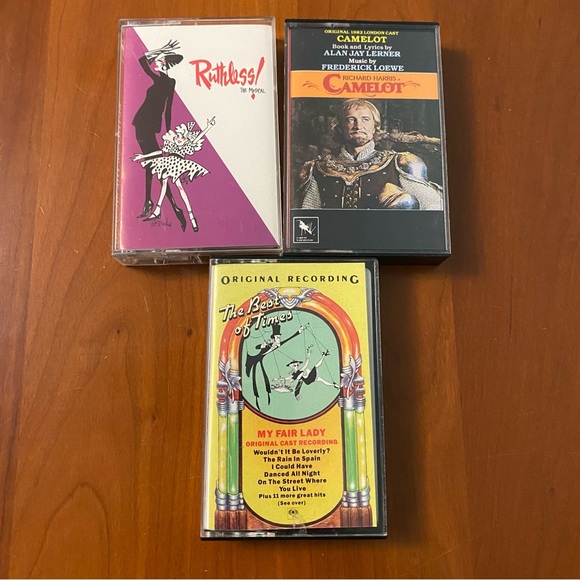 Musical Theater | Media | Vtg Lot Of 3 Musical Cassette Tapes Camelot ...